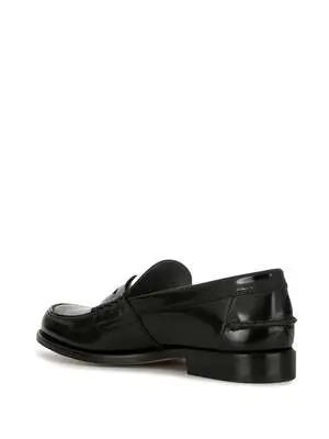 TOD'S Semi-shiny Leather Penny Loafers