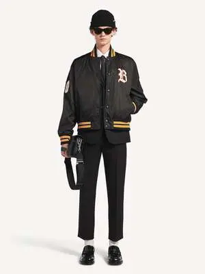 Balenciaga Varsity Jacket In Bomber Twill