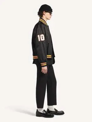 Balenciaga Varsity Jacket In Bomber Twill