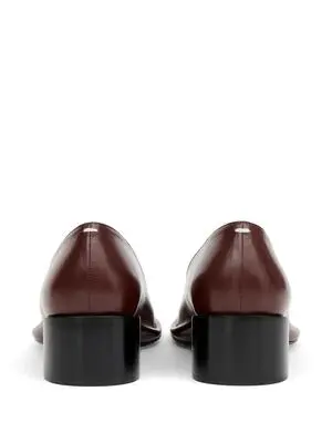 MAISON MARGIELA Piped Shiny Nappa Leather Pump - Brown