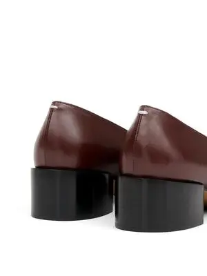MAISON MARGIELA Piped Shiny Nappa Leather Pump - Brown