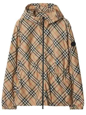 Burberry Check Jacket - Brown