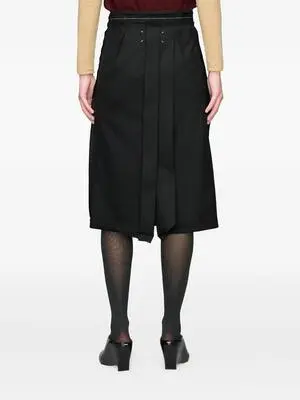 MAISON MARGIELA Reversed Wool Midi Skirt - Gray