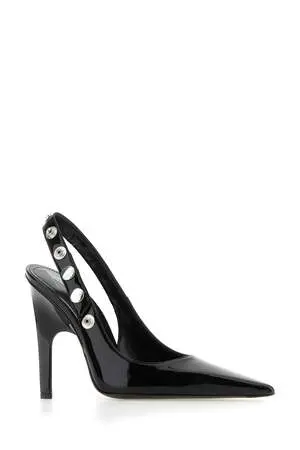 Attico Glossed Slingback Heels - Multicolor