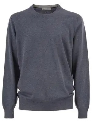Brunello Cucinelli Cashmere Crew Neck Sweater - Gray