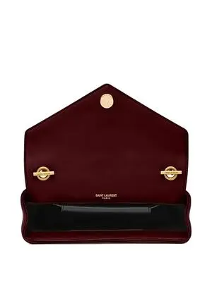Saint Laurent Loulou Mini Lambskin Bag - Red