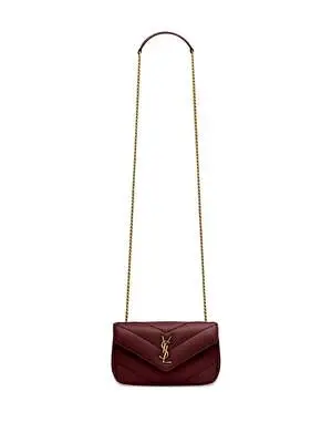Saint Laurent SAINT LAURENT Loulou Mini Lambskin Bag Red