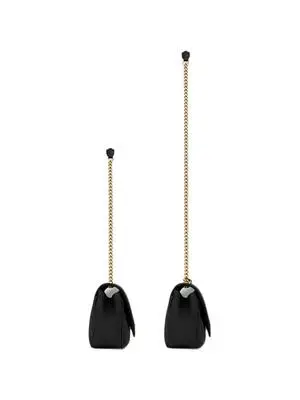 Saint Laurent Loulou Small Bag In Matelassé Lambskin - Black