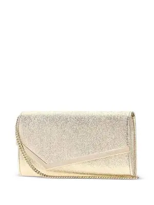 JIMMY CHOO Emmie Platinum Ice Brilliance Fabric Clutch Bag - Silver