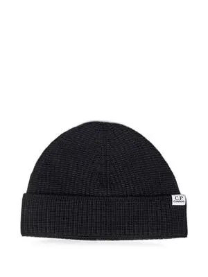 C.P. COMPANY Fisherman Beanie - Black