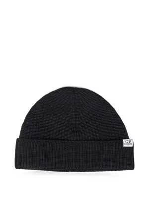 C.P. COMPANY Fisherman Beanie - Black