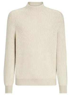 Brunello Cucinelli Cashmere English Rib Turtleneck Sweater - Multicolor