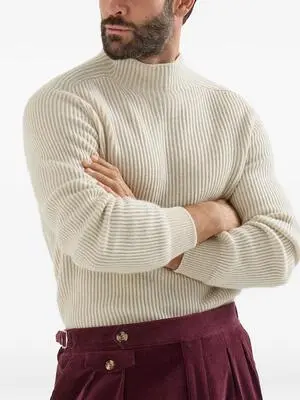 Brunello Cucinelli Cashmere Turtleneck Sweater - Multicolor