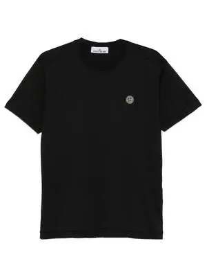 Stone Island Slim Fit T-shirt With Compass Badge - Black