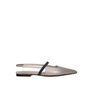 Brunello Cucinelli Slingback Flats - Cream