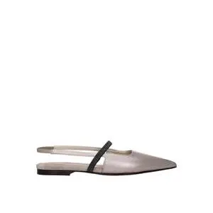 Brunello Cucinelli Slingback Flats - Cream