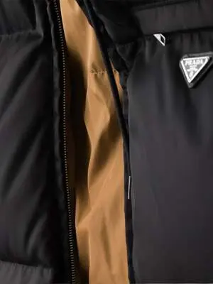 Prada Hooded Down Jacket - Black