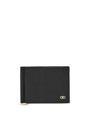 FERRAGAMO Portafoglio Bi-fold Micro Gancio - Black