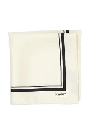 TOM FORD Tonal Frame Silk Pocket Square