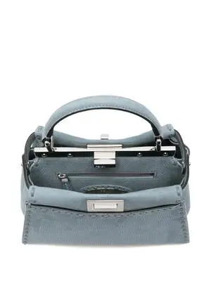 Fendi Peekaboo Iseeu Mini Suede Bag - Blue