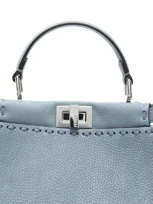 Fendi Peekaboo Iseeu Mini Suede Bag - Blue