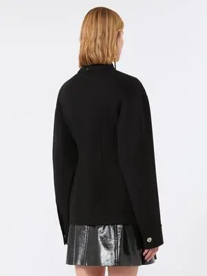 Sportmax Shaped Jacket In Pure Wool