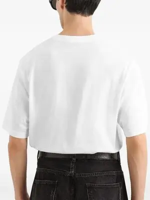 Dolce & Gabbana Cotton T-shirt With Logo Embroidery
