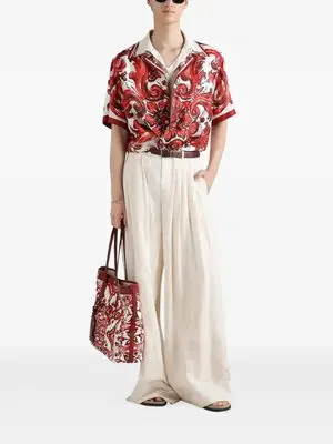 Dolce & Gabbana Camicia Stampa Maiolica