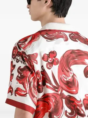 Dolce & Gabbana Camicia Stampa Maiolica