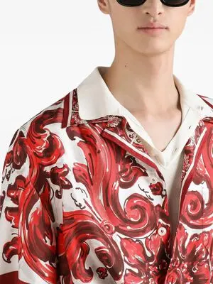 Dolce & Gabbana Camicia Stampa Maiolica