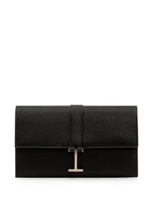 TOM FORD Small Leather Goods Wallet On Strap - Black