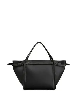 TOD'S T Signature Small Shopping Bag In Leather - Black