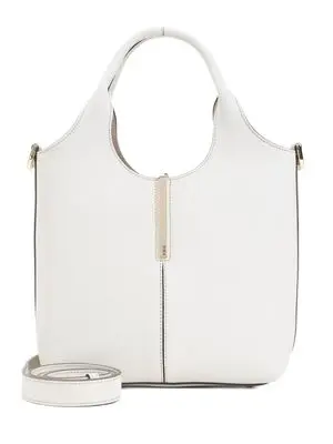 TOD'S Leather Mini Tote Bag - White
