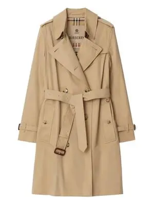 Burberry Double-breasted Cotton Trench Coat - Multicolor