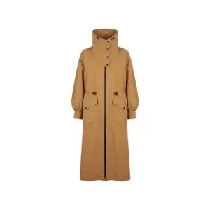 Herno Long Funnel-neck Trench Coat