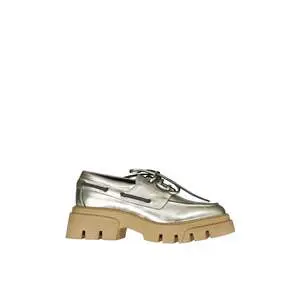 Brunello Cucinelli Leather Loafers - Gold