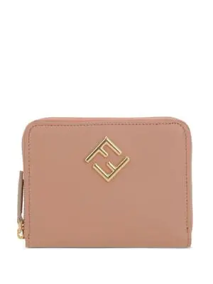Fendi Ff Diamonds Zip Around Medium Wallet - Multicolor
