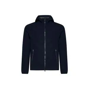 Herno Hooded Jersey Jacket - Blue