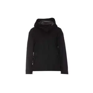 Herno Hooded Cape Jacket - Black
