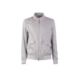 Herno Linen Bomber Jacket