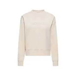 Moncler Embroidered Logo Sweatshirt - Cream