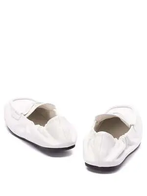 Miu Miu Ruches Nappa Leather Loafers