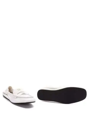 Miu Miu Ruches Nappa Leather Loafers