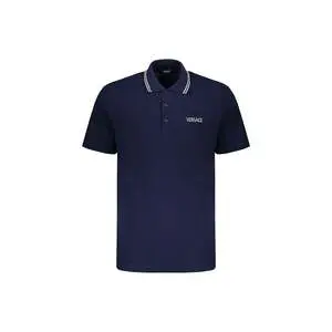 Versace Cotton Polo Shirt - Blue
