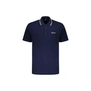 Versace Cotton Polo Shirt - Blue