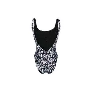 Versace All-over Logo One-piece Swimsuit