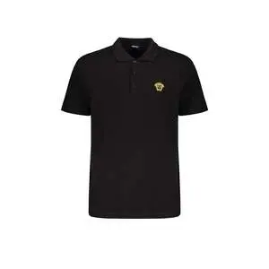 Versace Cotton Polo T-shirt - Black