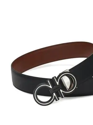 FERRAGAMO Cintura Reversibile E Regolabile Gancini
