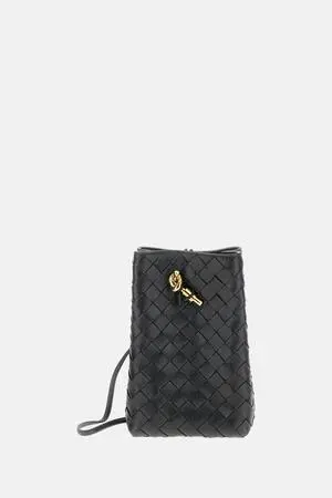 Bottega Veneta BOTTEGA VENETA Woven Leather Phone Pouch Multicolor