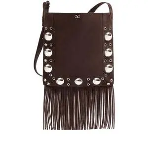 Valentino Garavani Suede Shoulder Bag - Brown